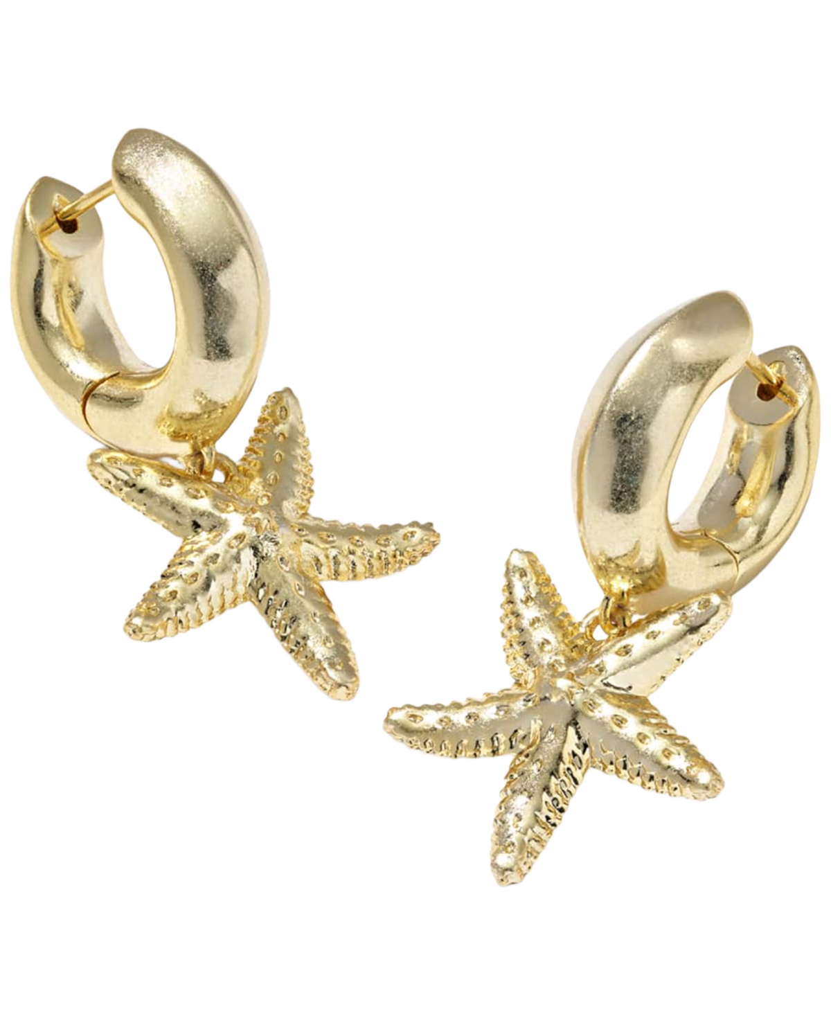 Click here for Kendra Scott 14k Gold-Plated Parker Starfish Huggi... prices