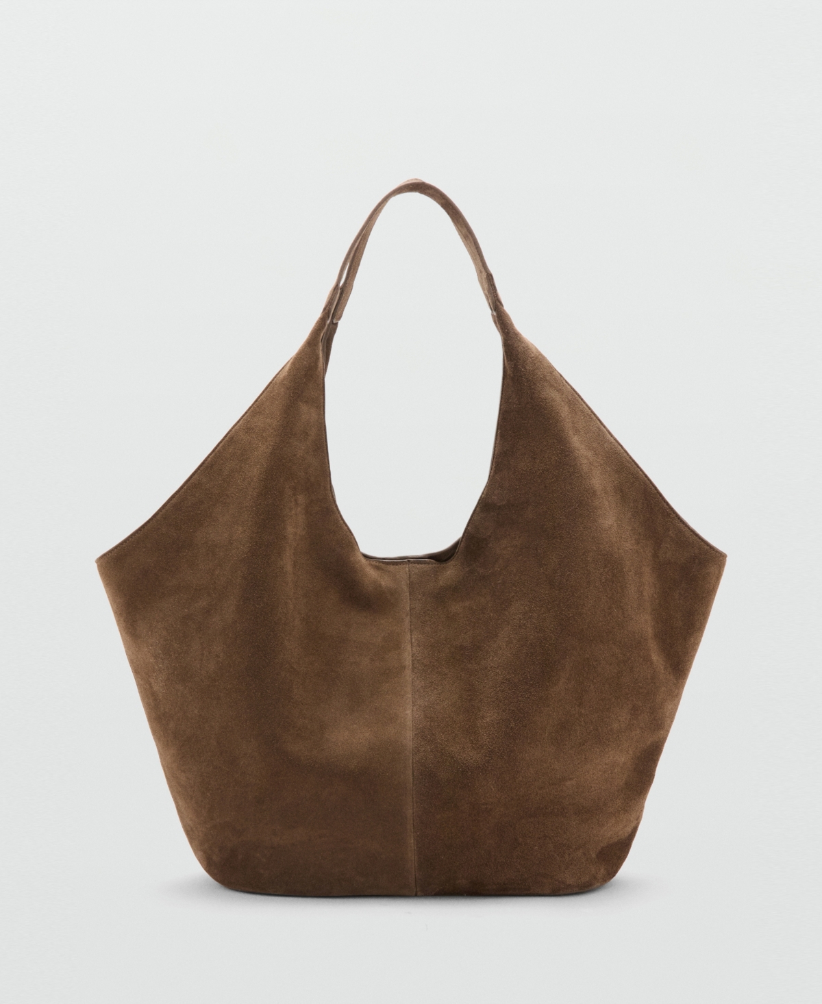 Click here for Mango Womens Suede Shoulder Bag - Brown prices