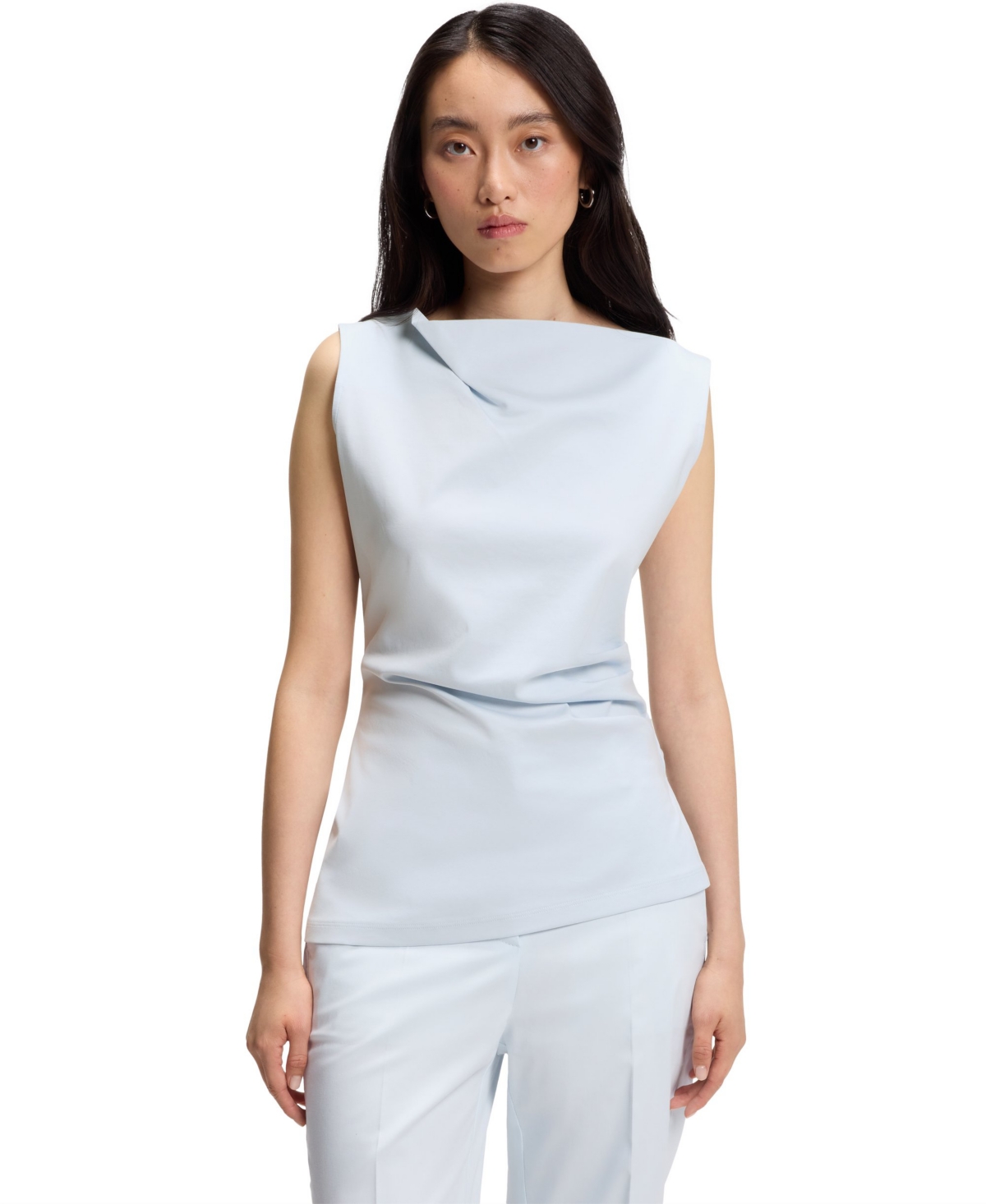 Click here for Boss by Hugo Boss Womens Mercerized Cotton Cowl-Ne... prices