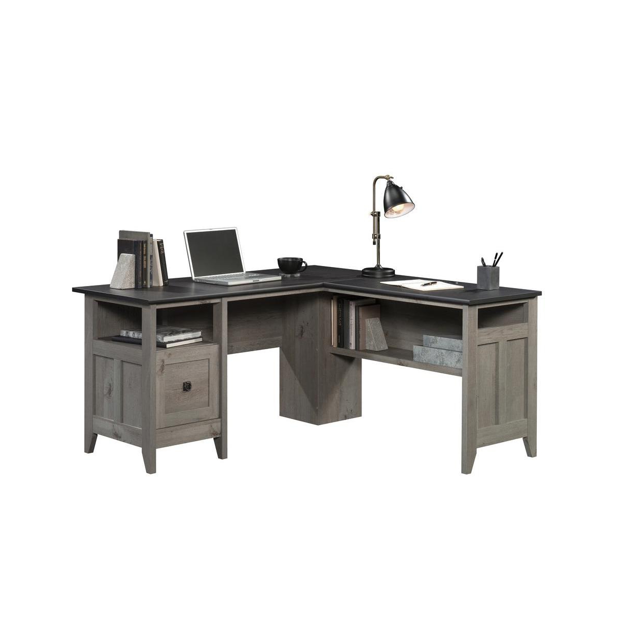 Click here for Sauder August Hill L Desk  Mystic Oak finish - Mys... prices
