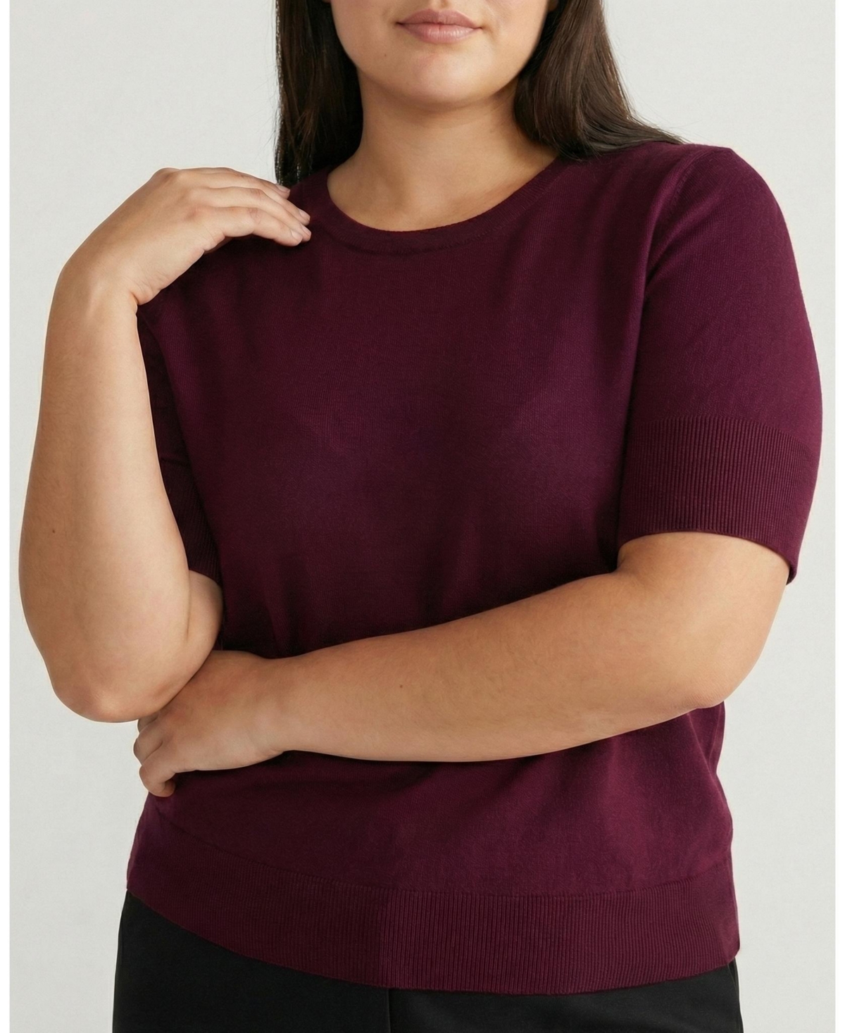 Click here for Universal Standard Plus Size Savvy Fine Knit Sweat... prices