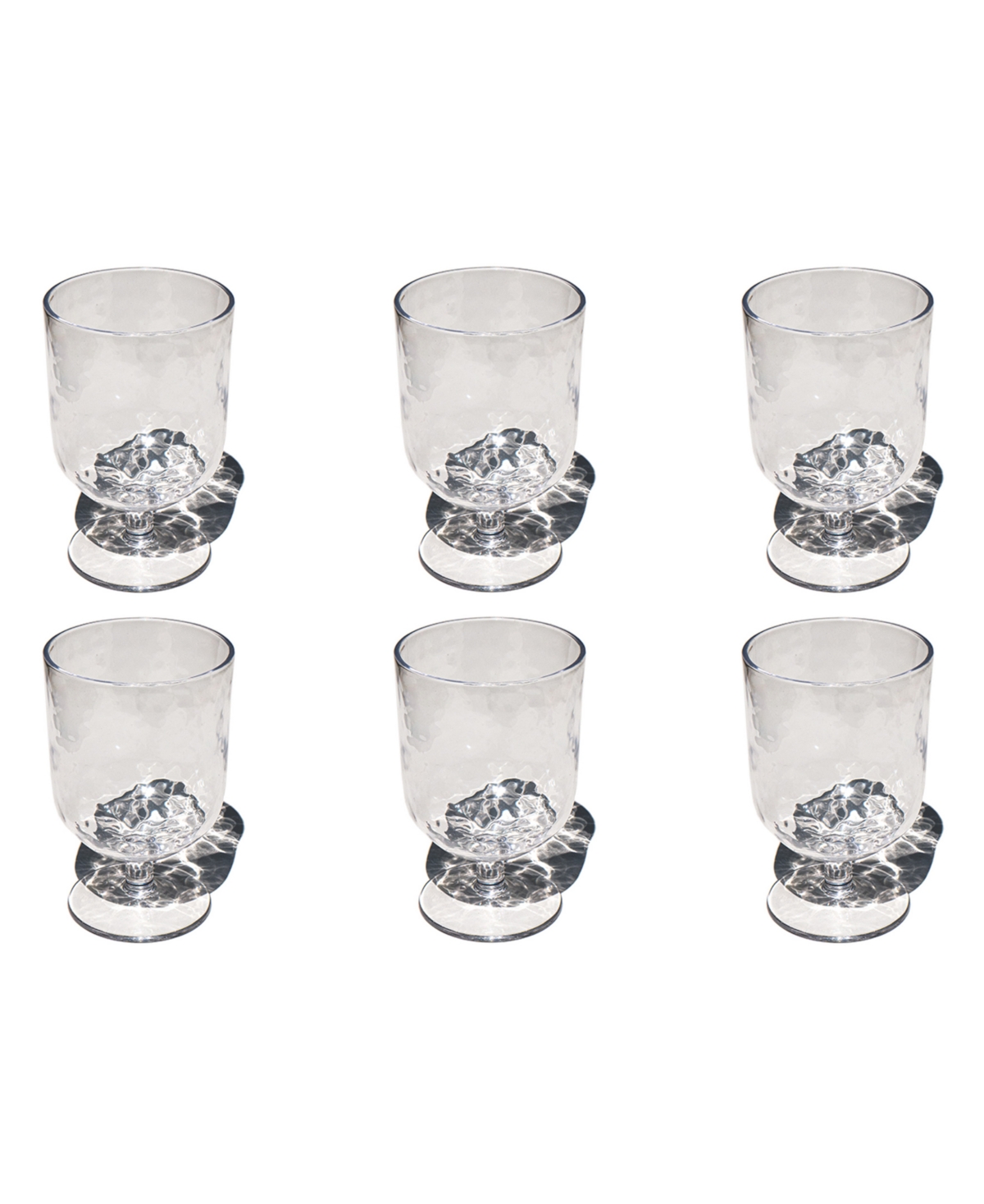 Click here for Abode Homewares Hammered Rustic Acrylic Stemless W... prices