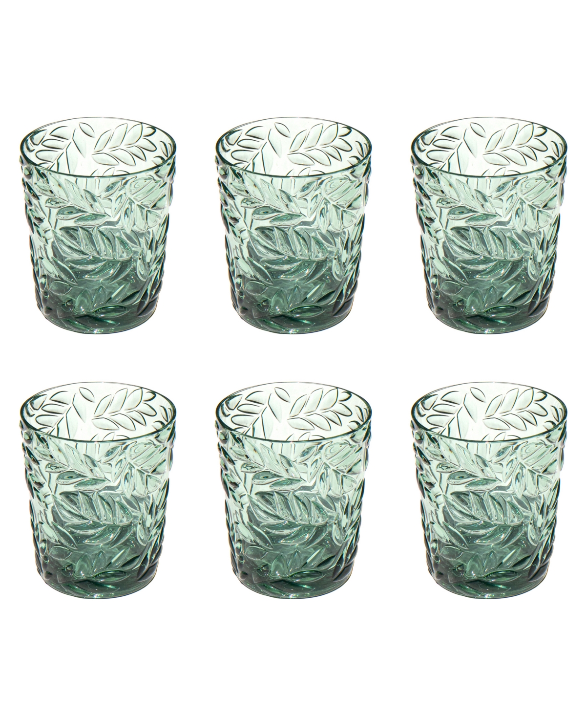 Click here for Abode Homewares Embossed Leaf Acrylic Drinking Gla... prices