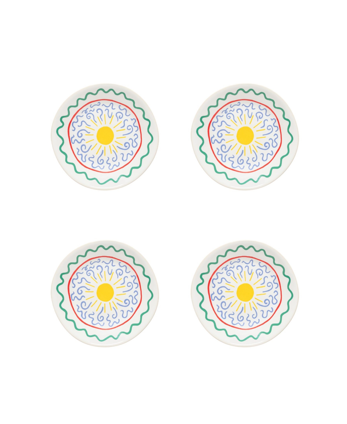 Click here for Costa Nova Summer Bliss Appetizer Plates  Set of 4... prices