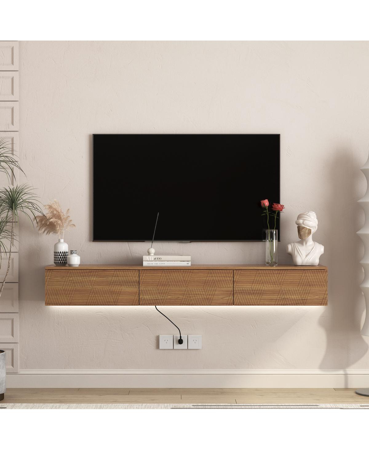 Click here for Streamdale Furniture Floating Tv Stand Wall Mounte... prices