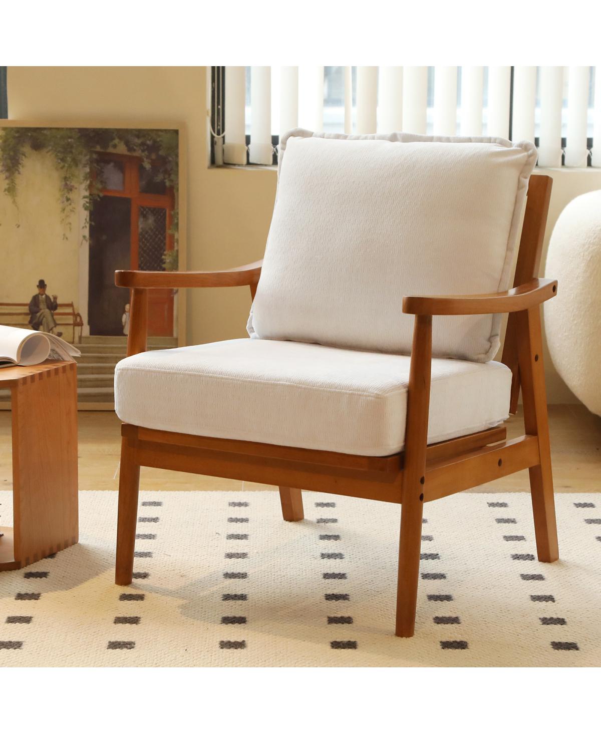 Click here for Streamdale Furniture Cozy Accent Chair with Solid... prices