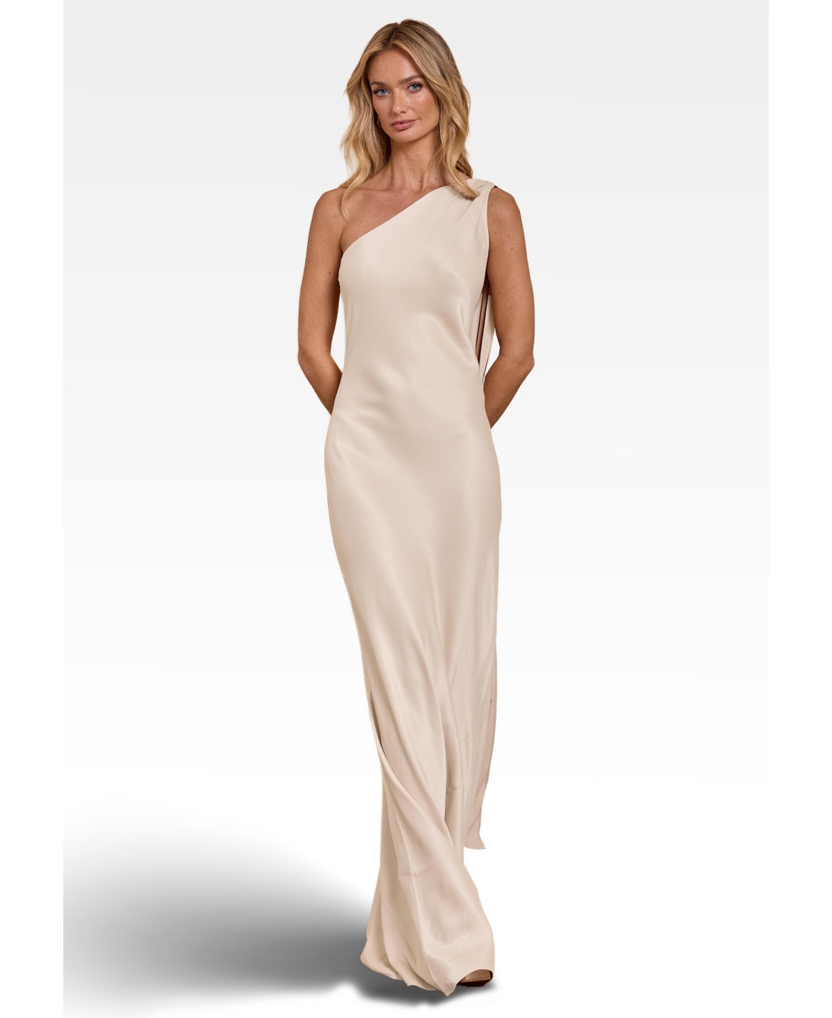 Click here for Maids to Measure Womens Cressida Satin Asymmetric... prices