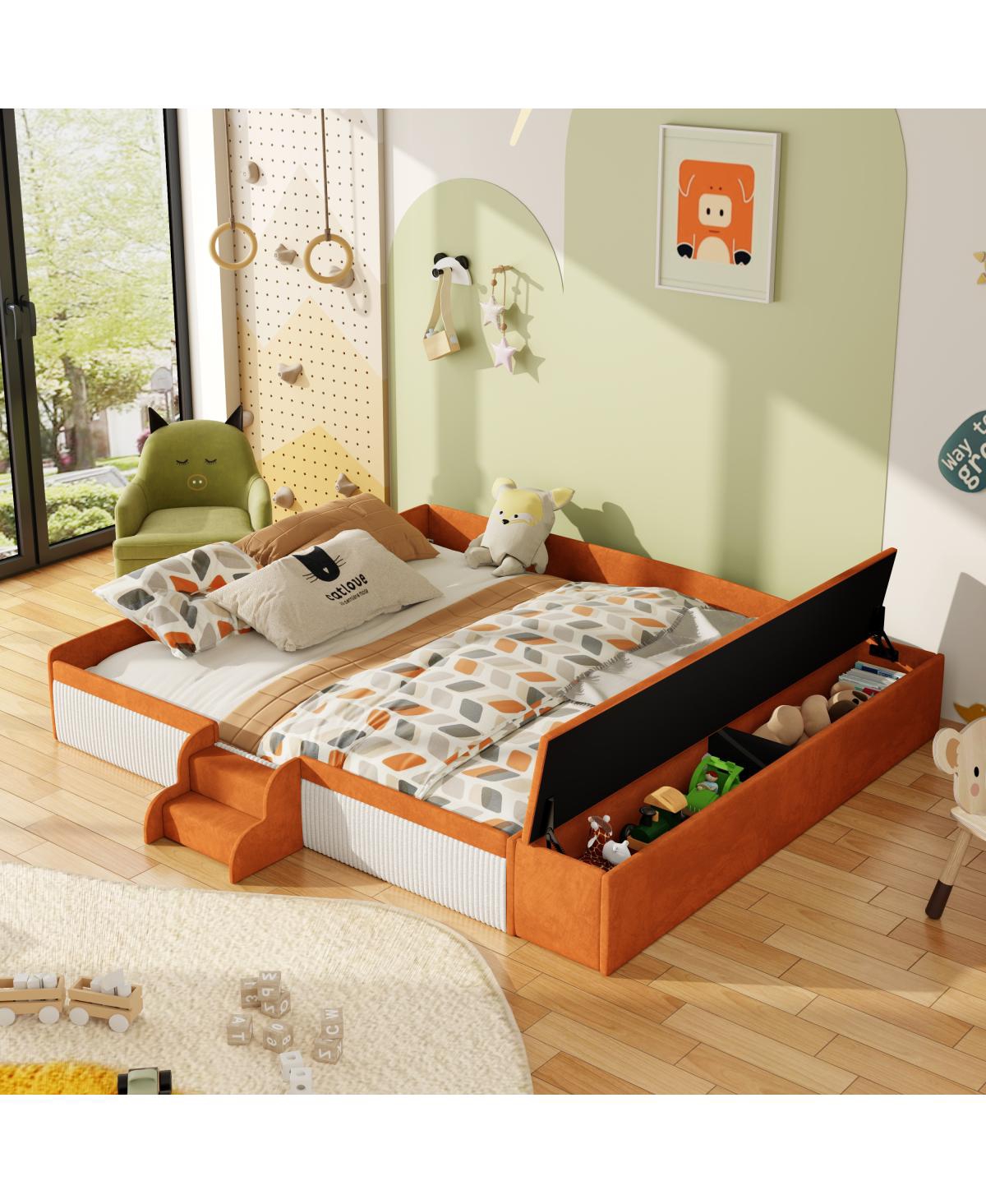 Click here for Streamdale Furniture Velvet Daybed w/ Stairs and S... prices