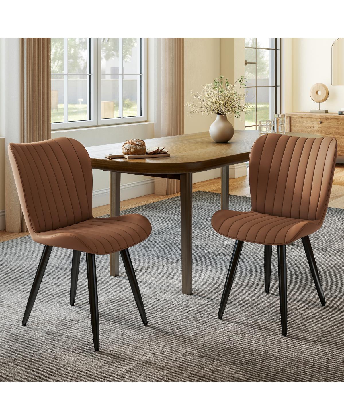 Click here for Streamdale Furniture Modern Pu Leather Dining Chai... prices