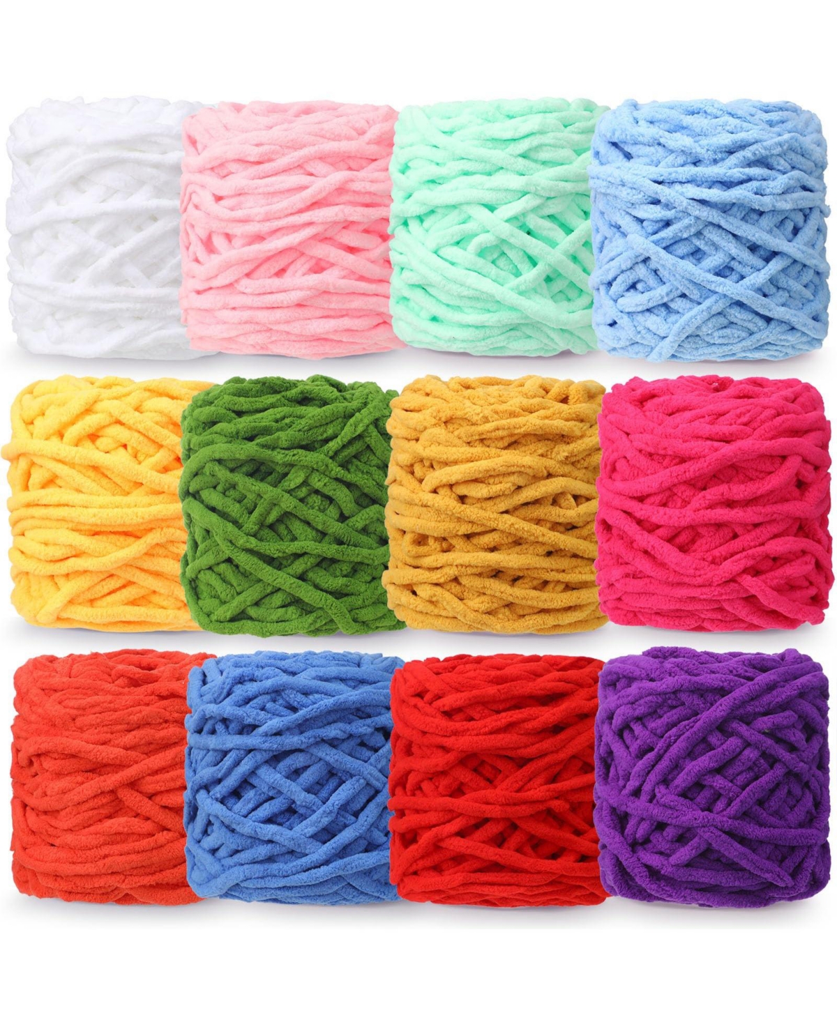 Click here for Gnuadz Chunky Chenille Yarn Crocheting Knitting Bl... prices