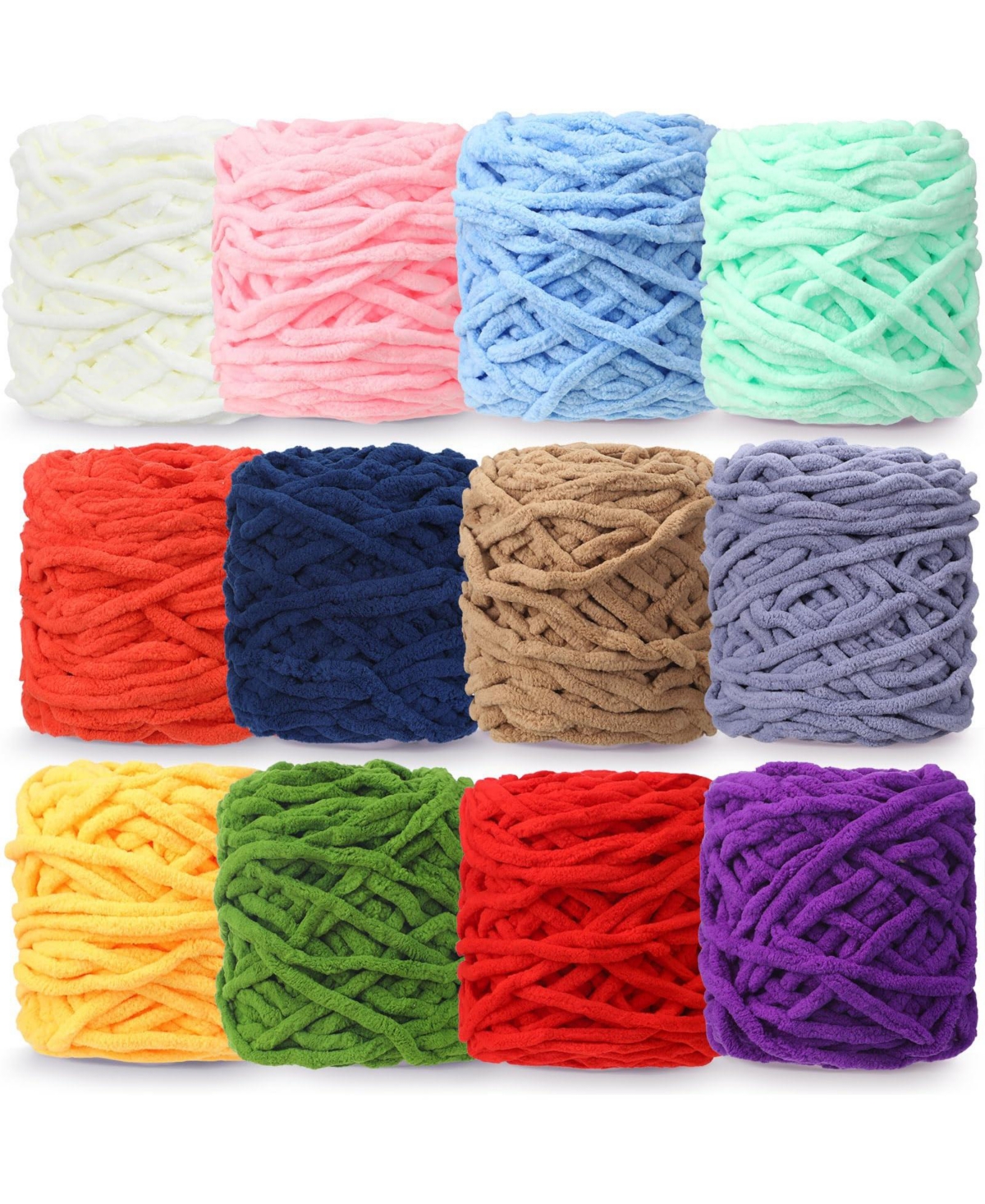 Click here for Gnuadz Chunky Chenille Yarn Crocheting Knitting Bl... prices