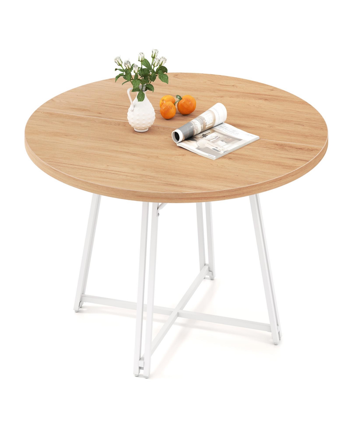 Click here for Gymax Dining Table w/8 Metal Supporting Legs and C... prices
