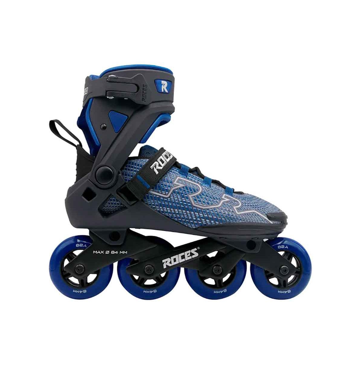 Click here for Roces R-evo 84 Mens Inline Skates - Black/blue/lig... prices