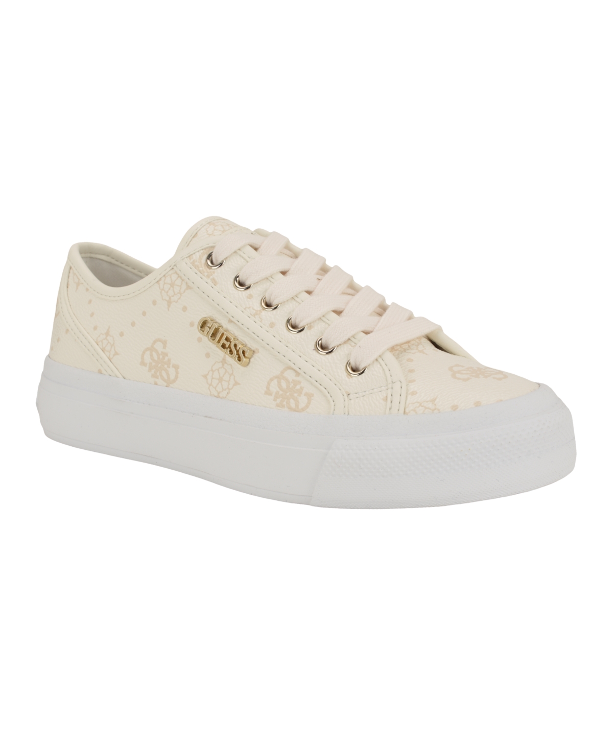 Click here for Guess Womens Jelexa Logo Print Lace-Up Court Sneak... prices