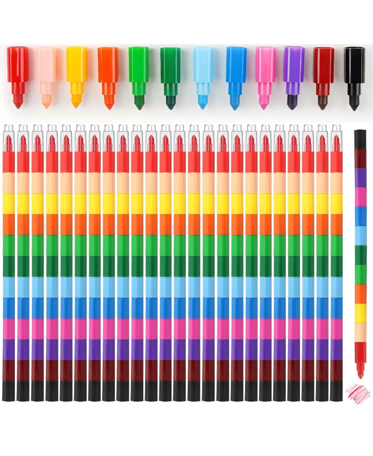 Click here for Gnuadz Stackable Buildable Crayons Diy Rainbow Pen... prices