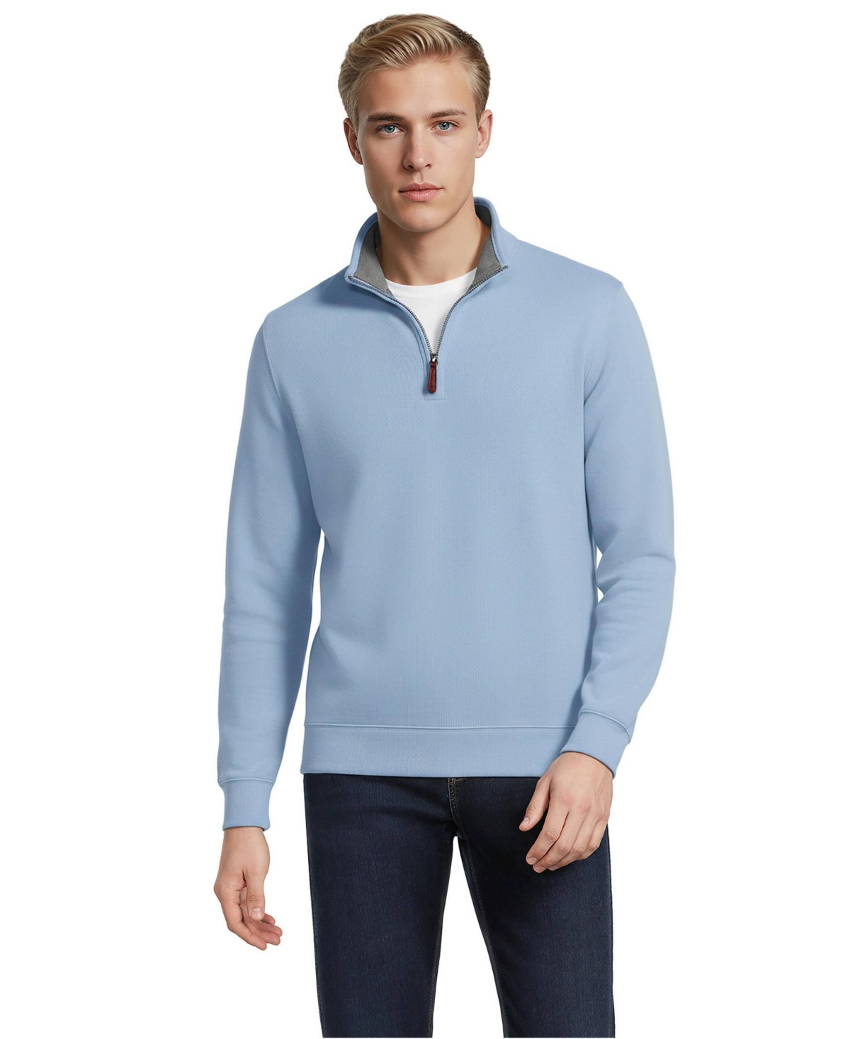 Click here for Lands End Big & Tall Bedford Rib Quarter Zip Sweat... prices