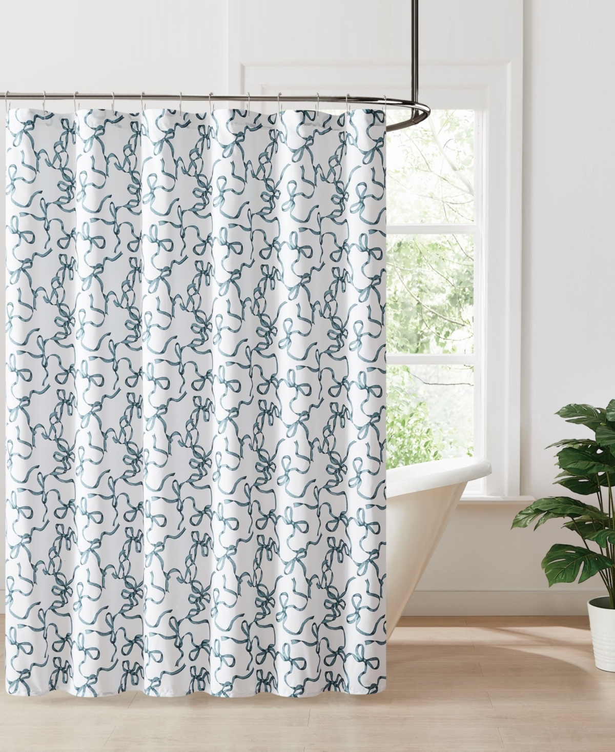 Click here for Truly Soft Printed Bow Shower Curtain  72 x 72 - W... prices