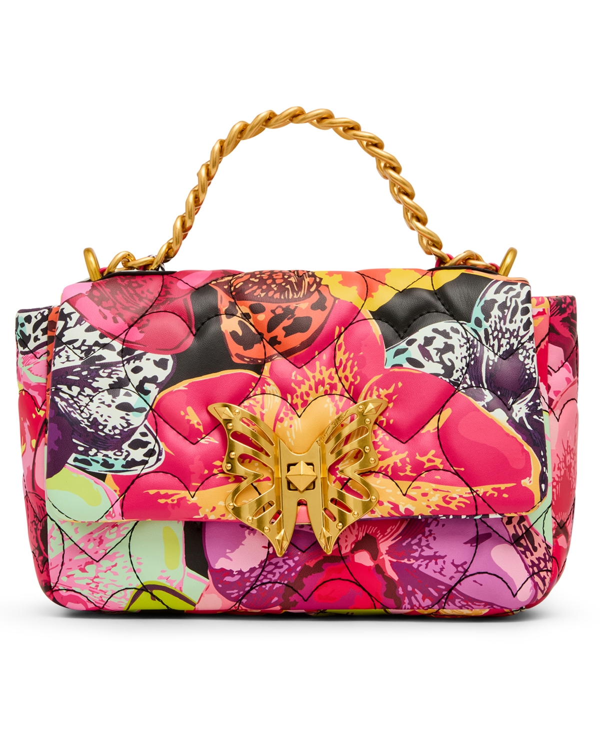 Click here for Betsey Johnson Butterfly Floral Flap Small Crossbo... prices