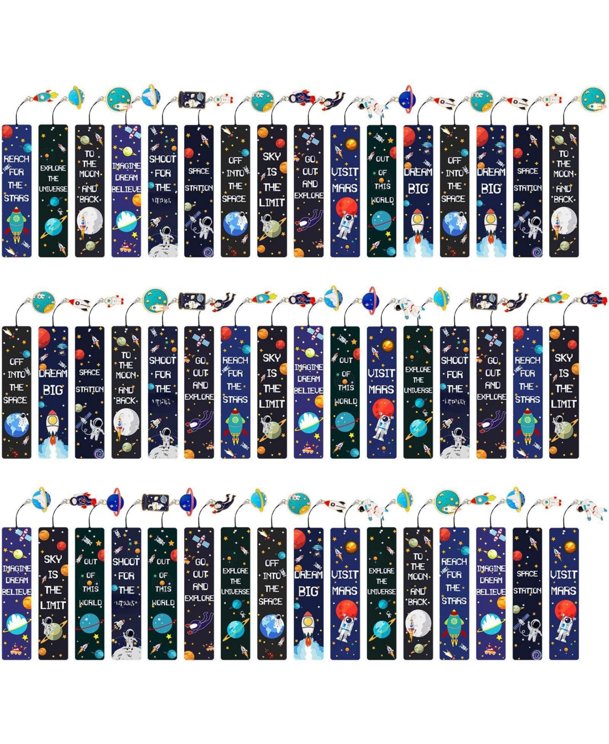 Click here for Gnuadz Space Bookmarks Metal Charms Party Favors G... prices