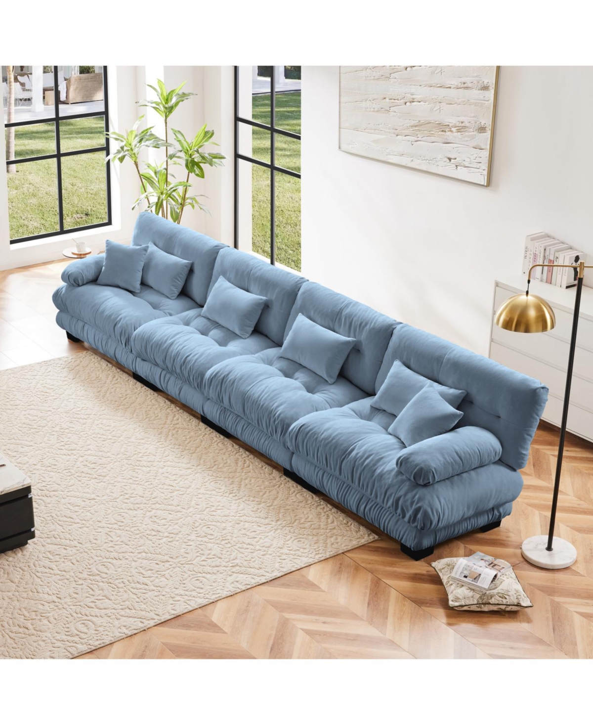 Click here for Streamdale Furniture 4-Seater Modular Chenille Sof... prices
