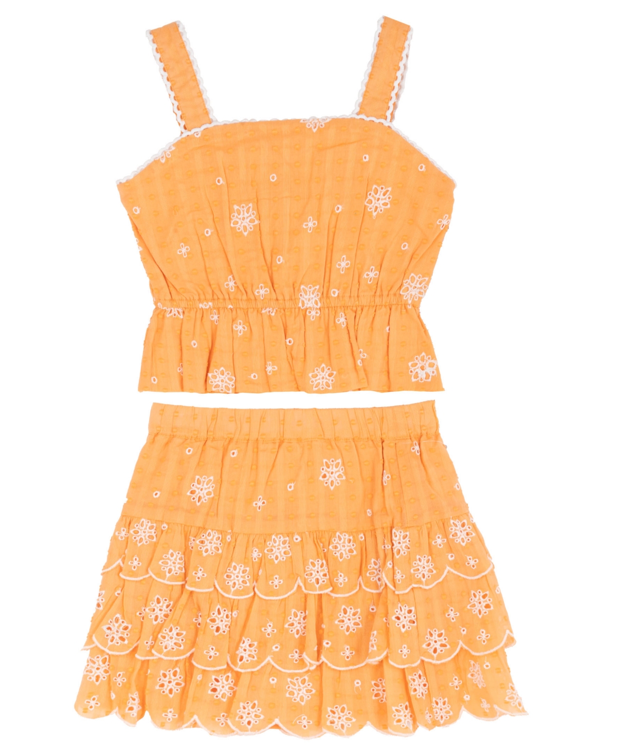 Click here for Rare Editions Little Girls 2T-6X Orange Flower Eye... prices