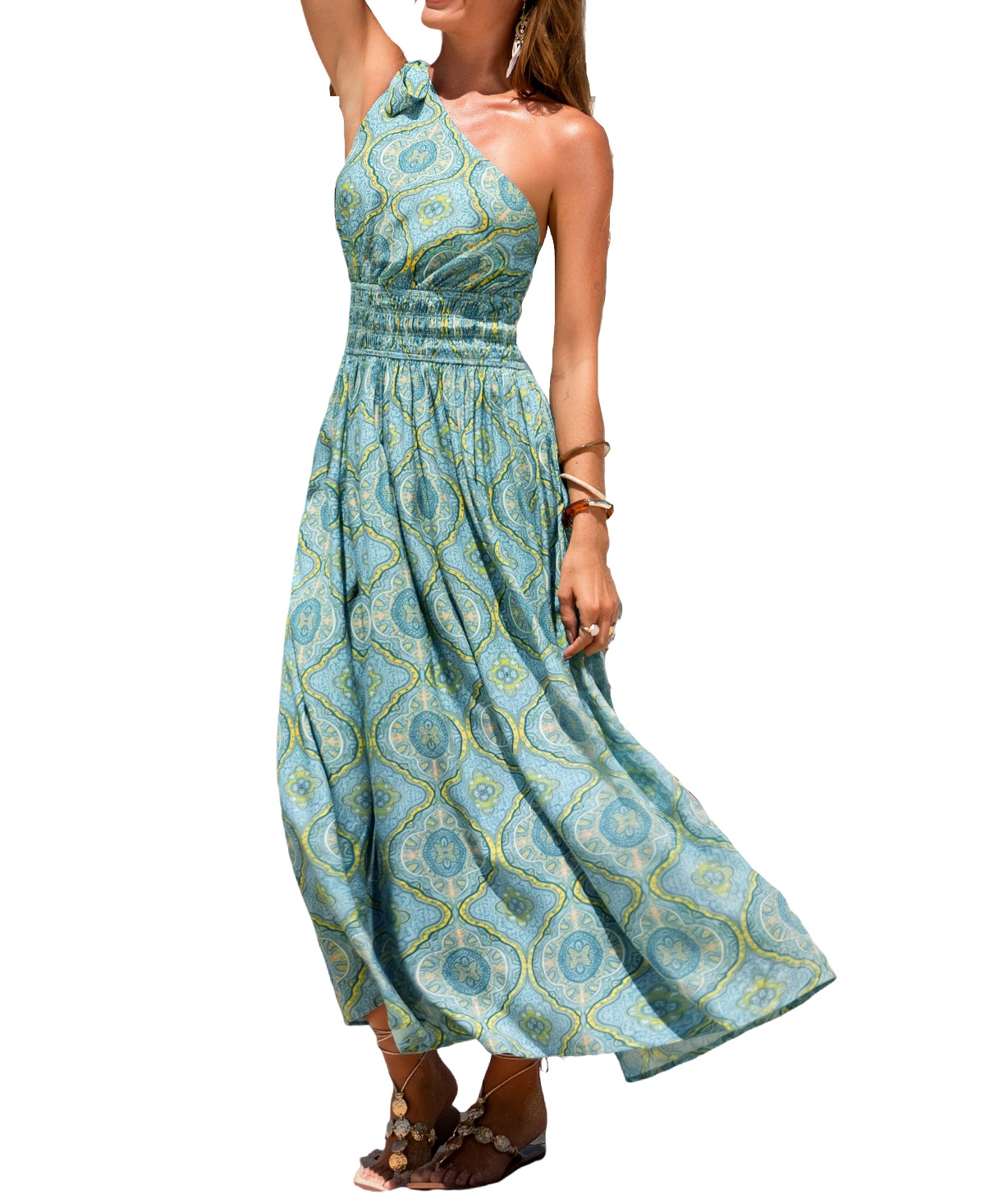 Click here for Cupshe Womens Cool Air Ornate Maxi Beach Dress - B... prices