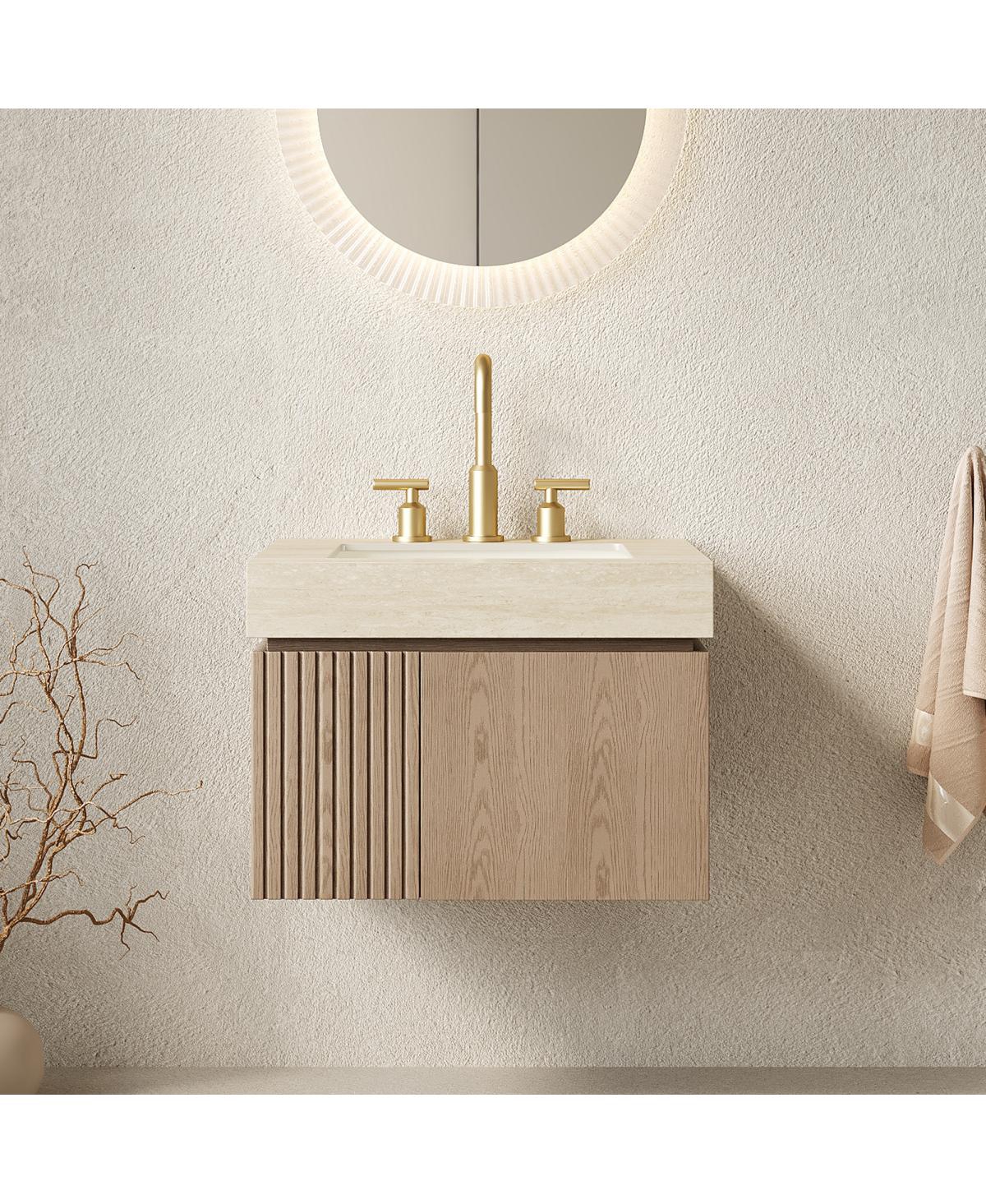 Click here for Sillysis Wall Mounted Bathroom Vanity  Travertine... prices