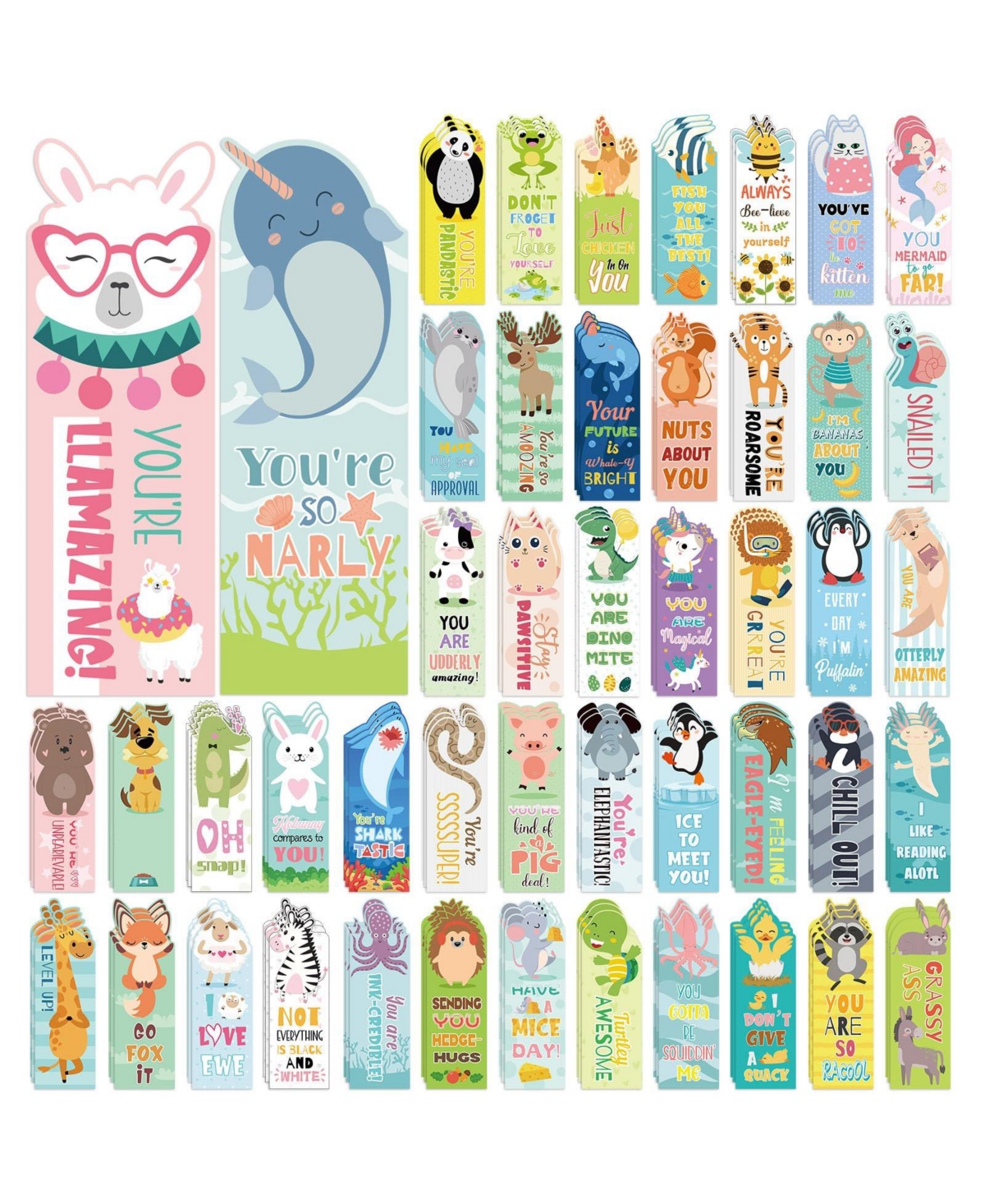 Click here for Gnuadz Animal Pun Bookmarks Funny Motivational Rea... prices