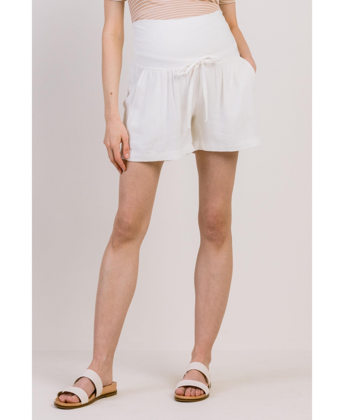 Click here for Hello Miz Maternity Relaxed Over-the-Belly Pull-On... prices