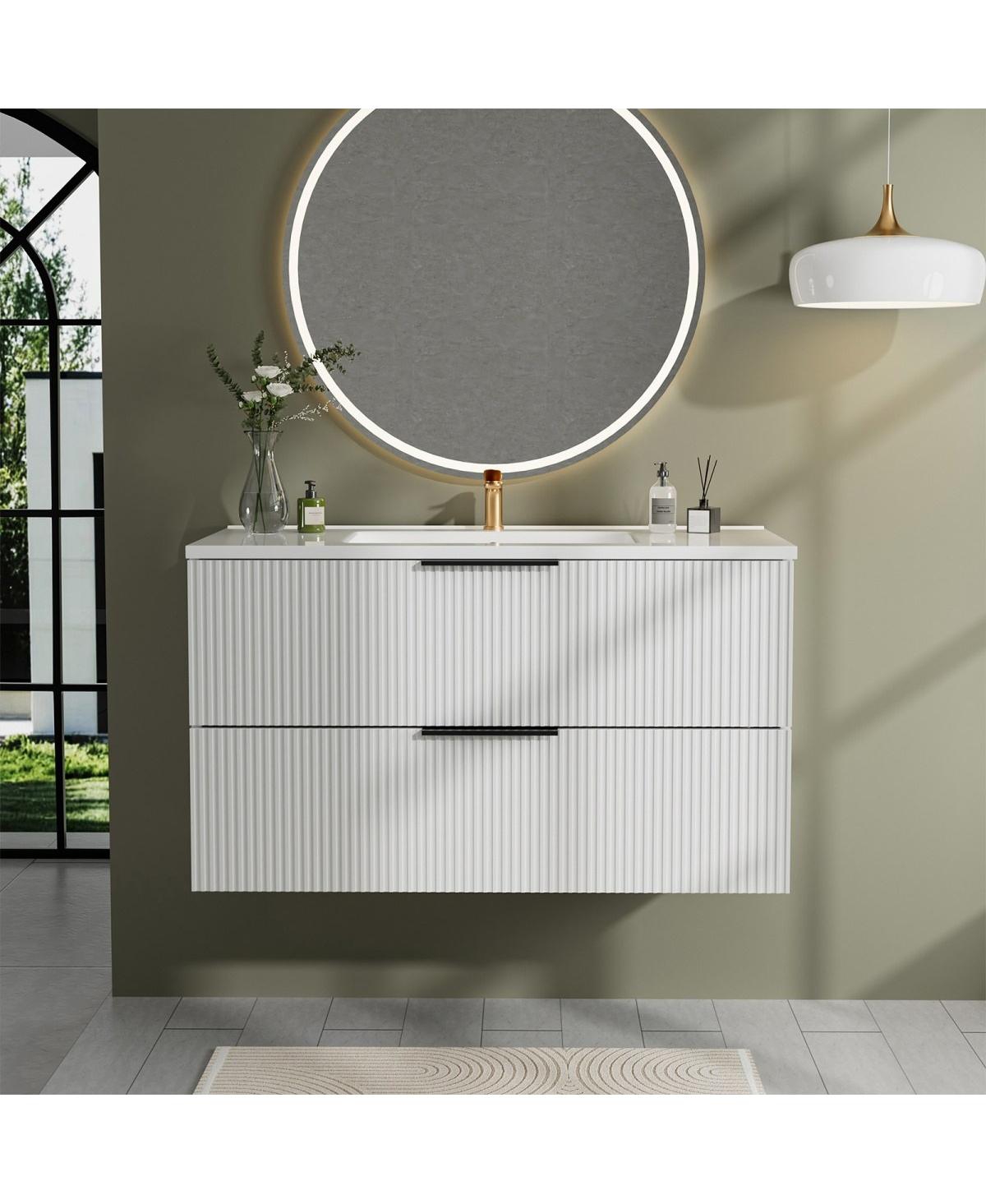 Click here for Thirtypeachy 36 Modern Floating Vanity With Cerami... prices