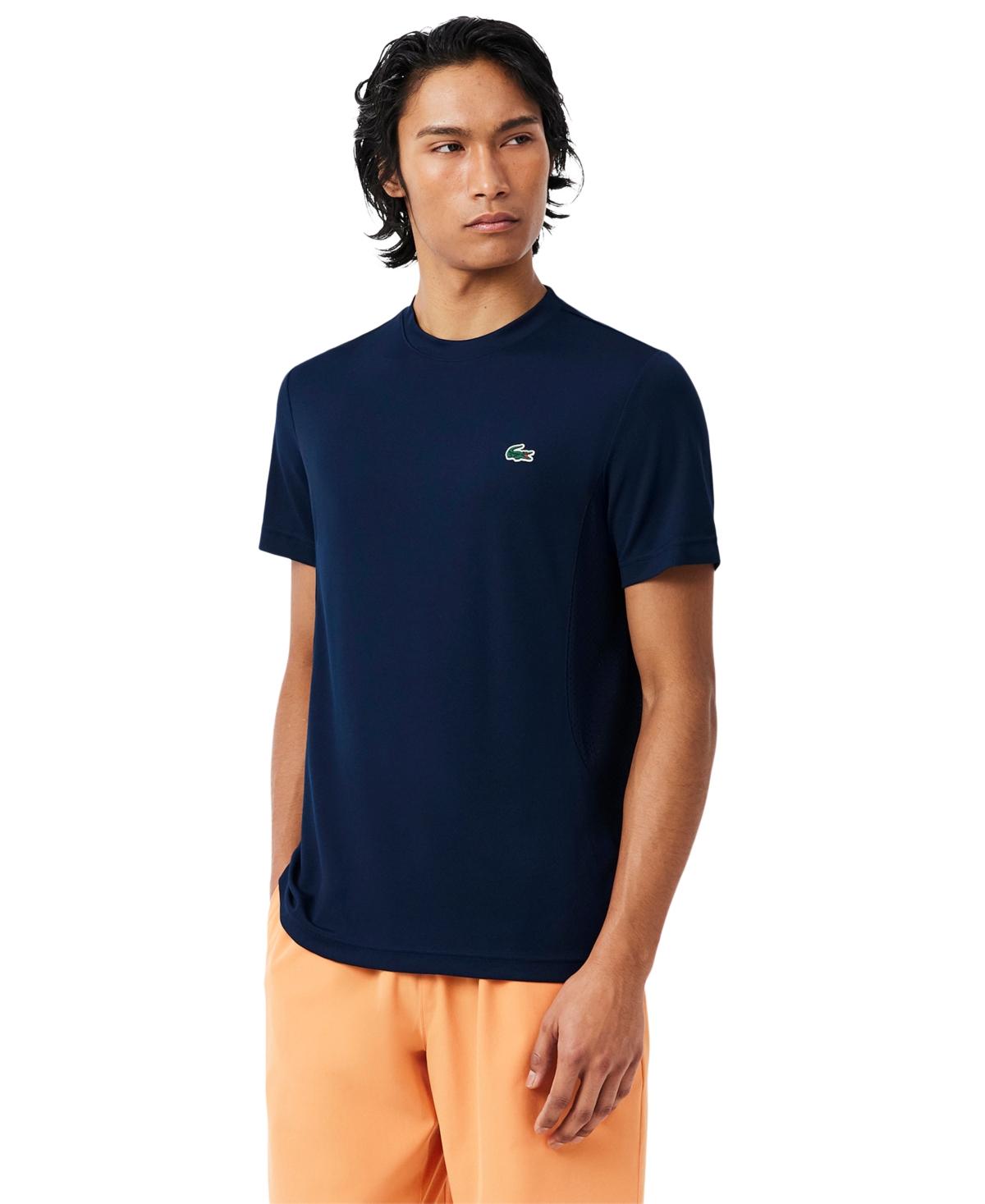 Click here for Lacoste Mens Crewneck T-Shirt - Navy Blue prices