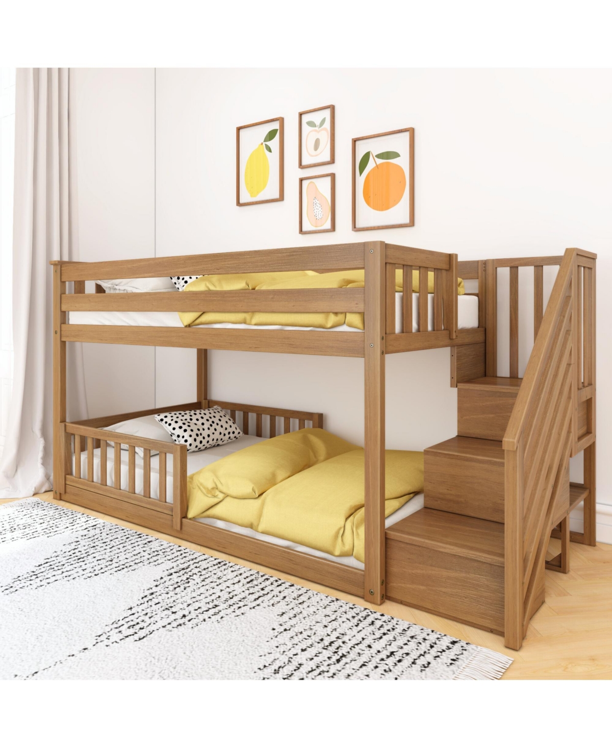 Click here for Max and Lily Low Twin over Twin Bunk with Stairs a... prices