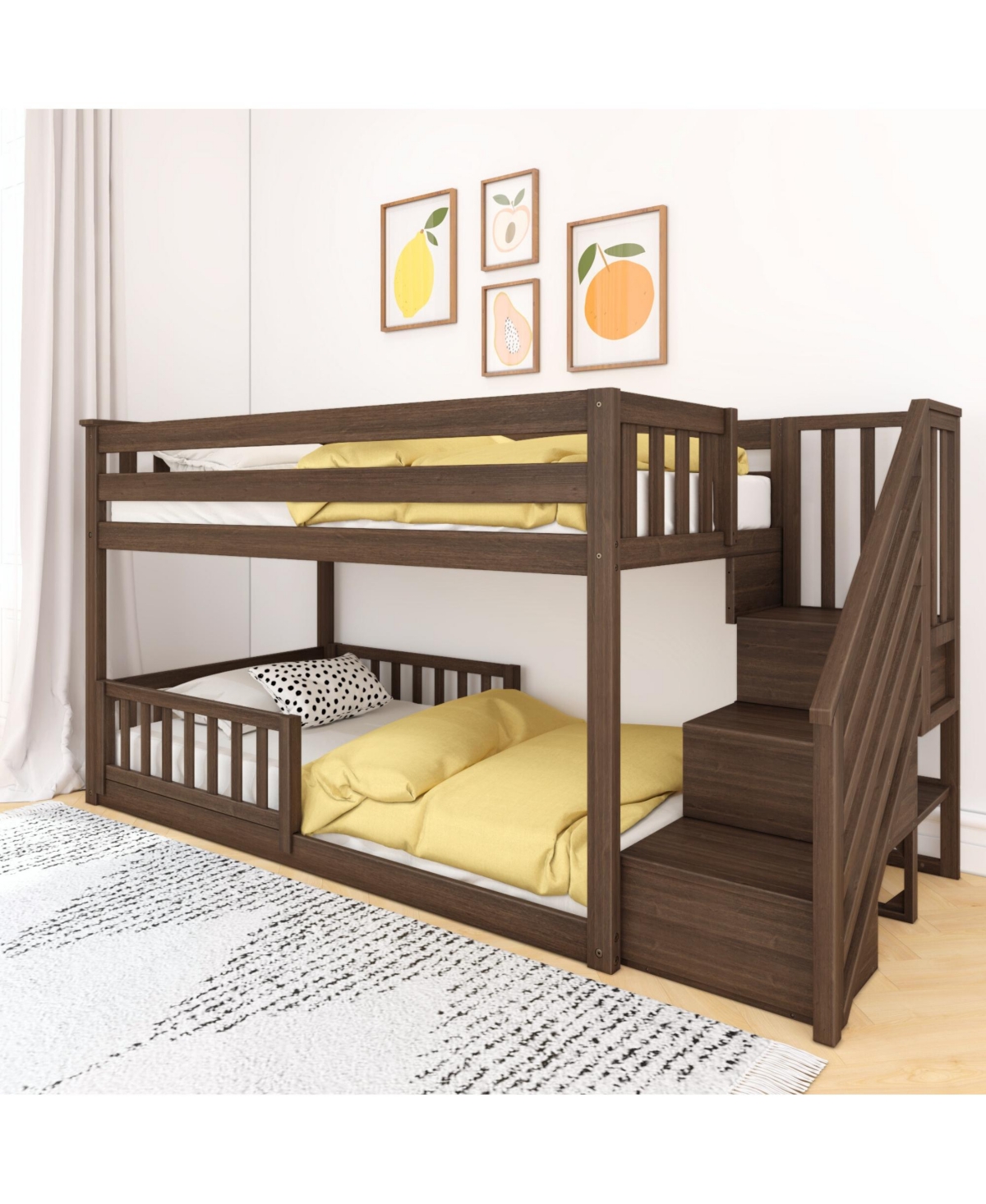 Click here for Max and Lily Low Twin over Twin Bunk with Stairs a... prices