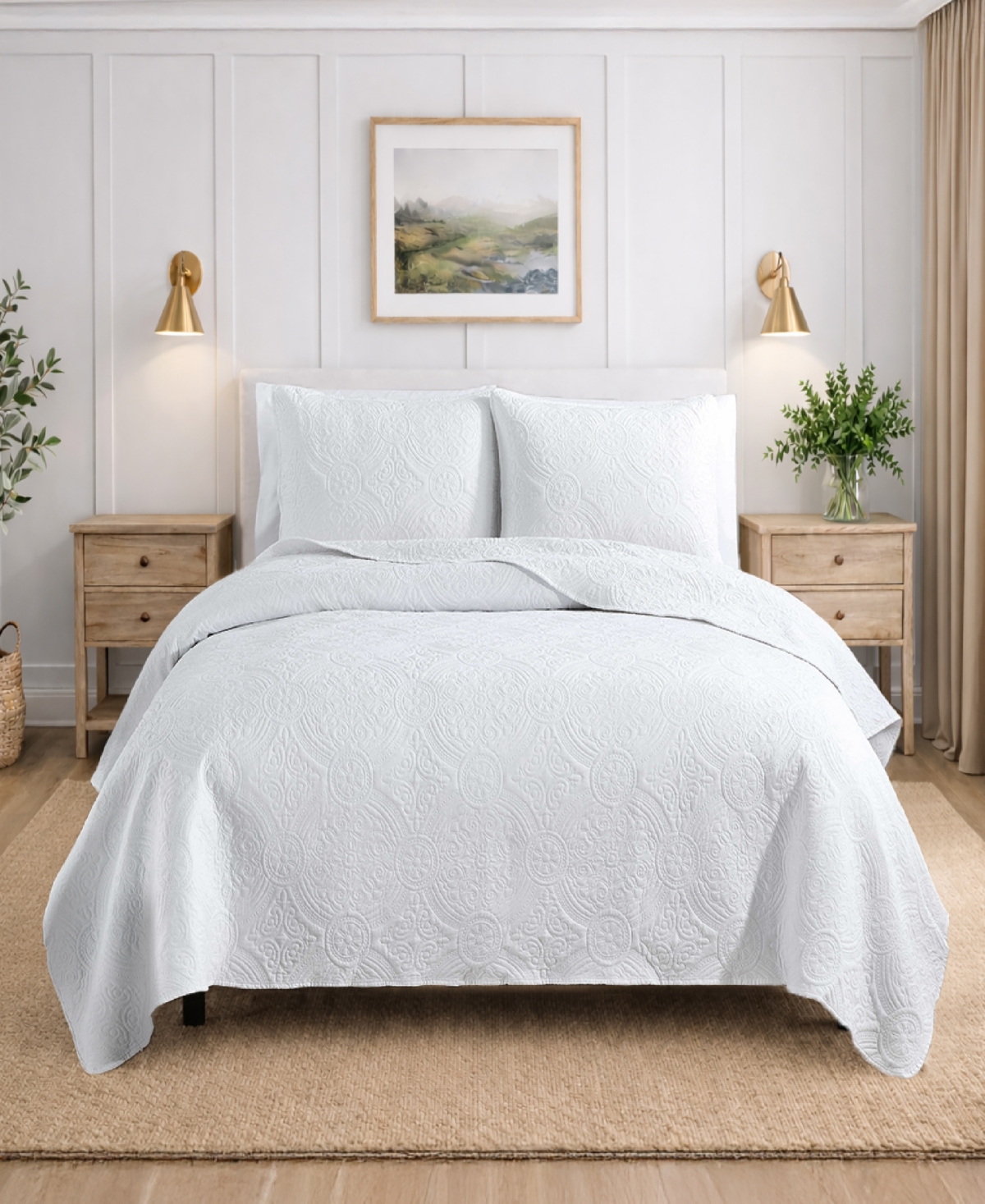 Click here for Simply Soft Heavily Stitched Solid 3-Pc. Quilt Set... prices