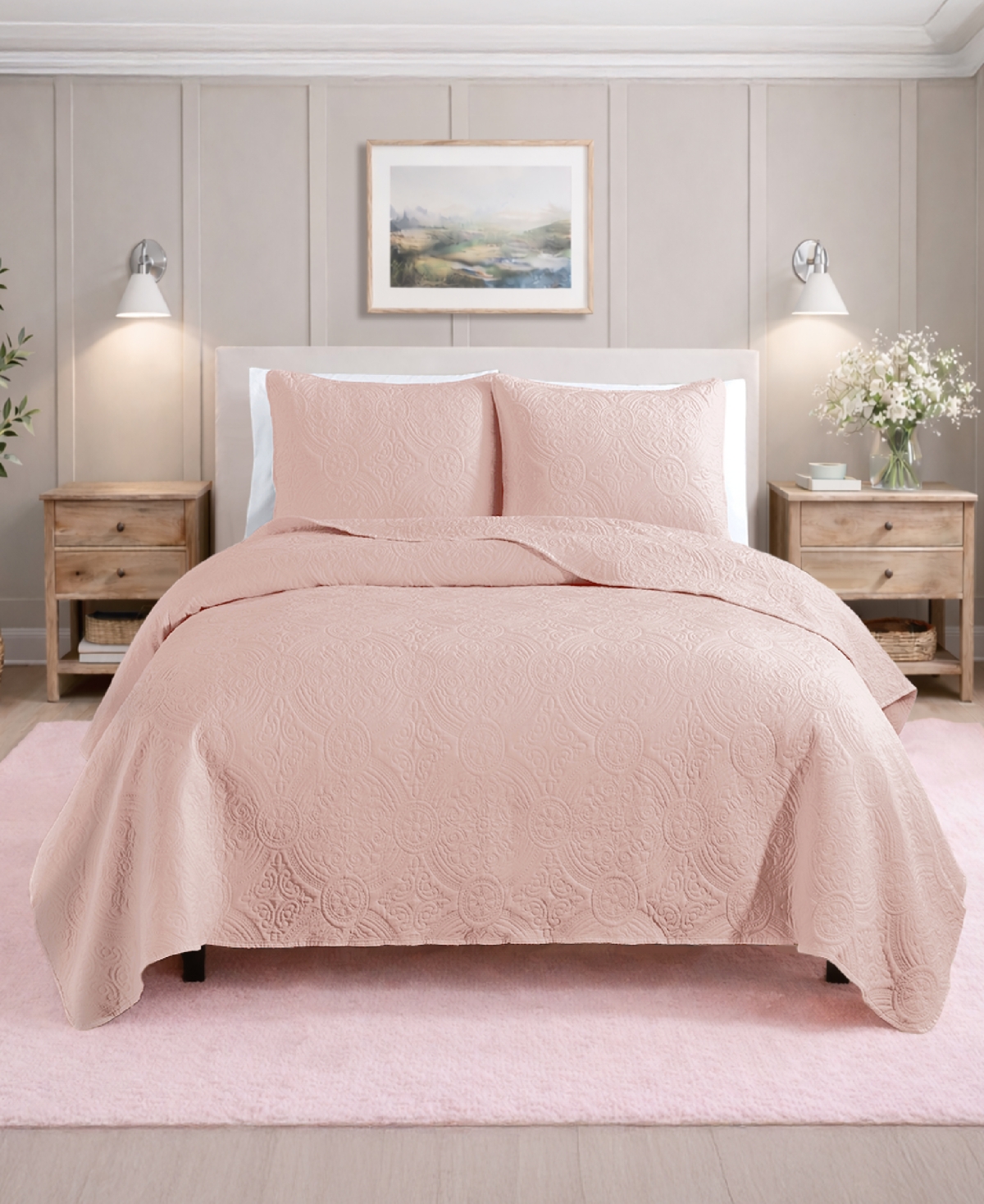 Click here for Simply Soft Heavily Stitched Solid 3-Pc. Quilt Set... prices