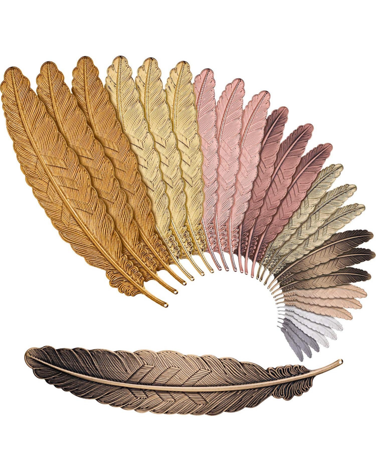 Click here for Gnuadz Metal Bookmark Vintage Feather Book Marker... prices