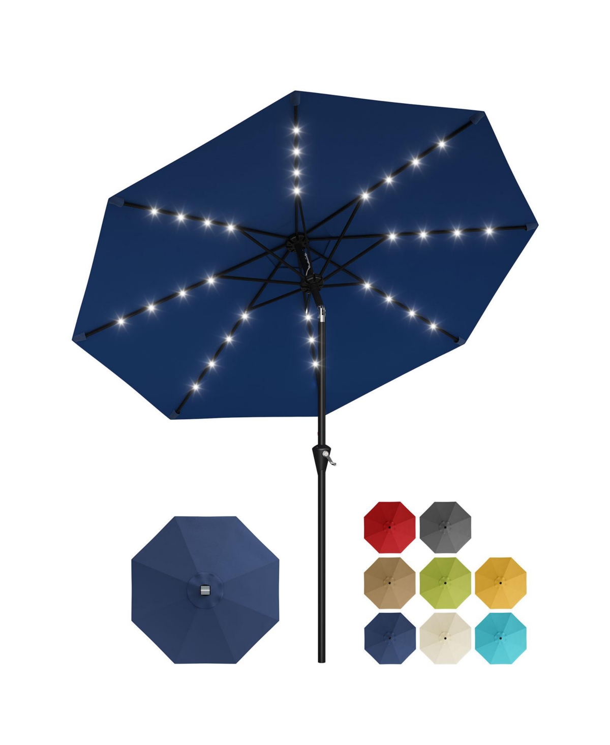 Click here for Gaomon 9FT Solar Patio Umbrella with 32 Led Lights... prices