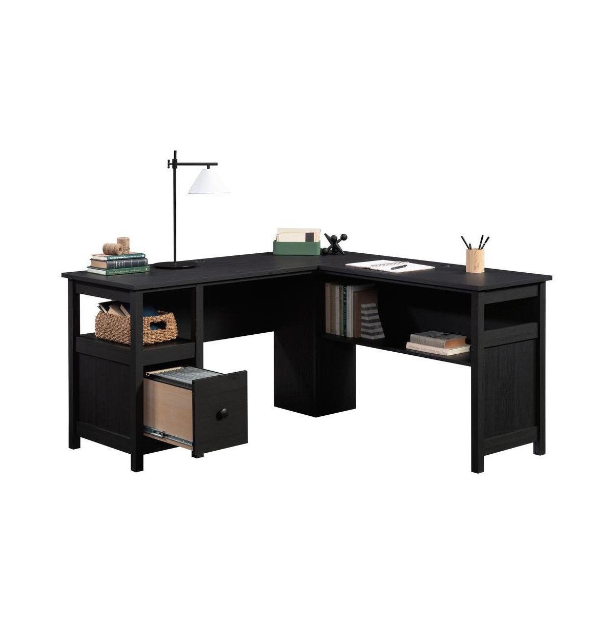 Click here for Sauder Dawson Trail L Desk  Raven Oak finish - Rav... prices
