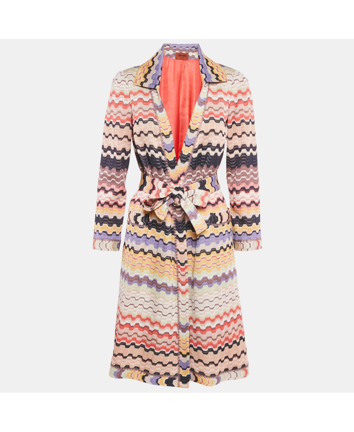 Click here for Pre-Owned Missoni Womens Zig Zag Knit Open Front C... prices