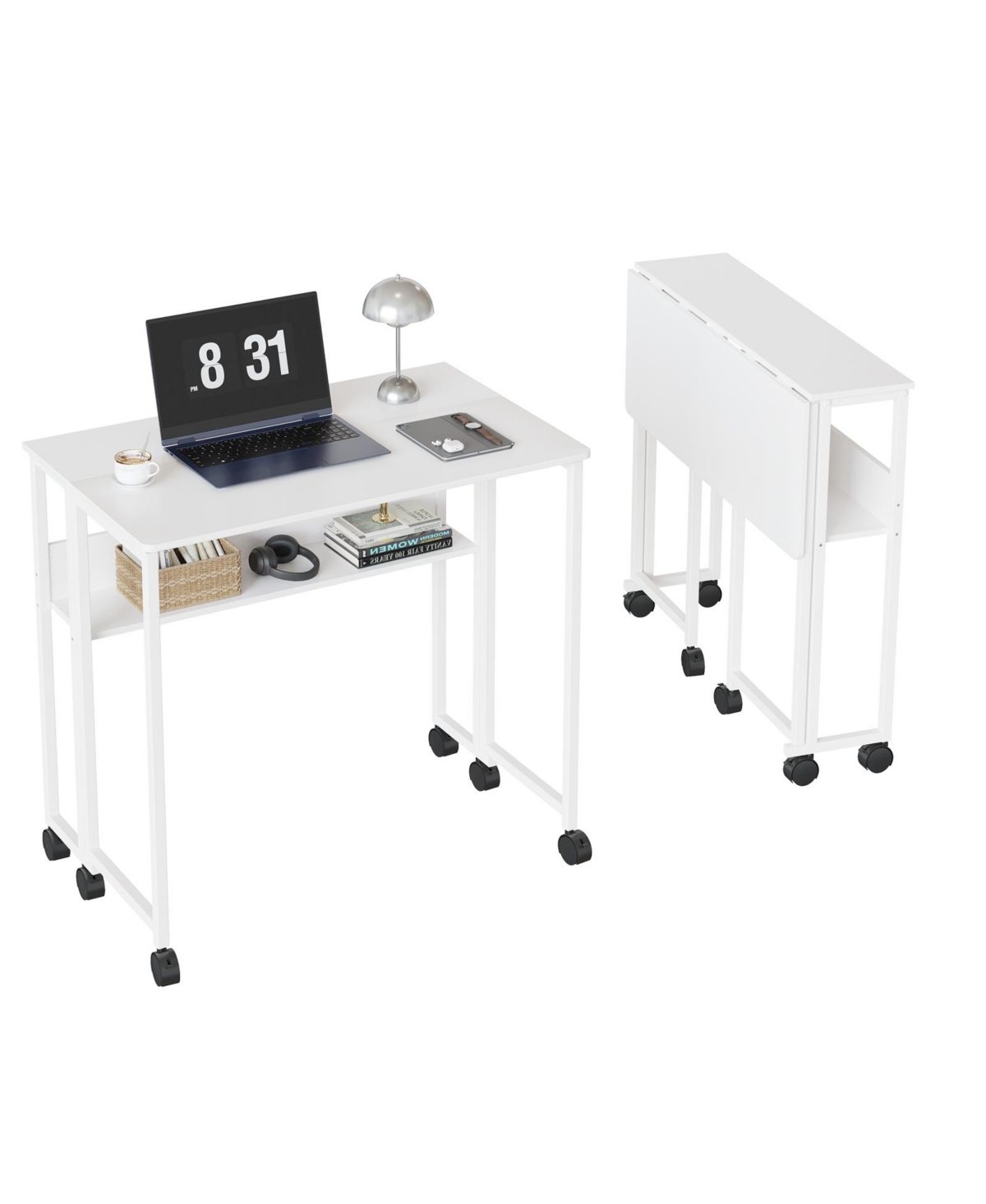 Click here for gaomon Folding Desk Small Rolling Desk with Storag... prices