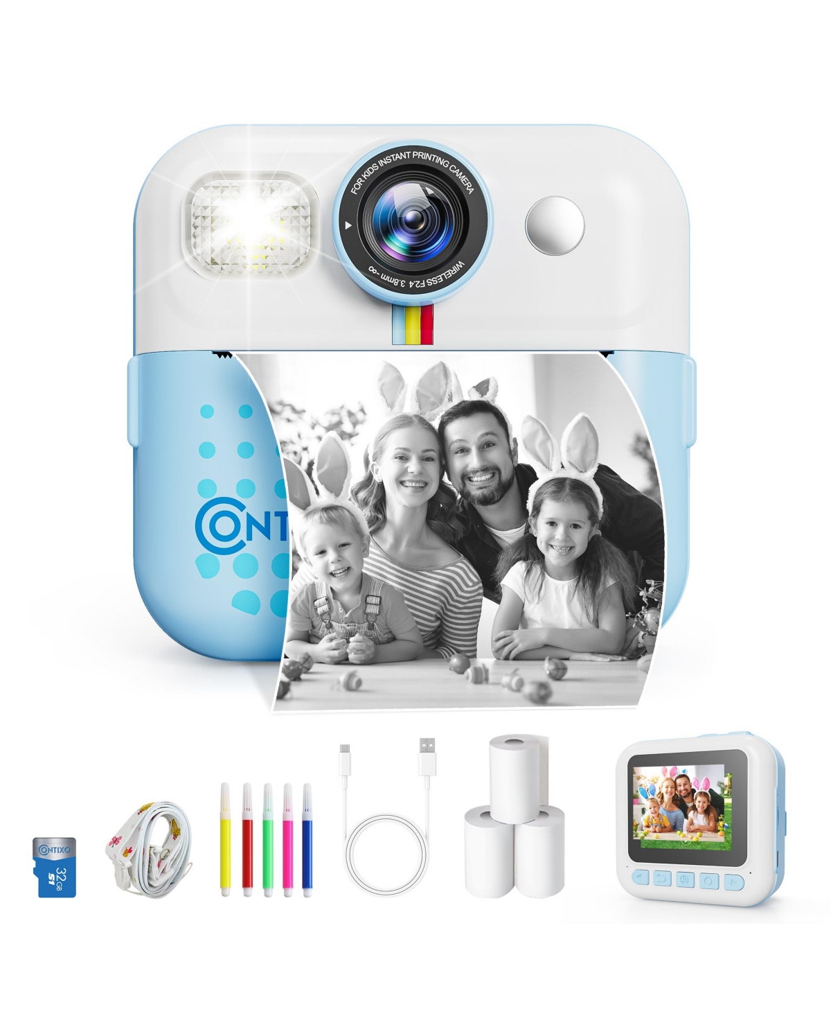 Click here for Contixo Kids Instant Print Camera with 3 Rolls of... prices