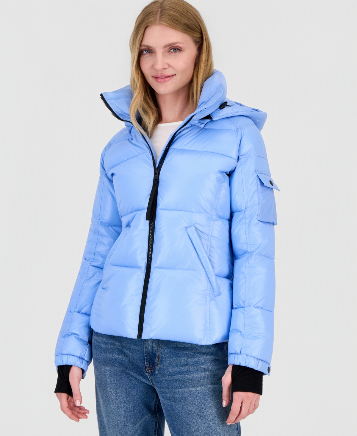 Click here for S13 Womens Kylie Hooded Water-Resistant Puffer Coa... prices
