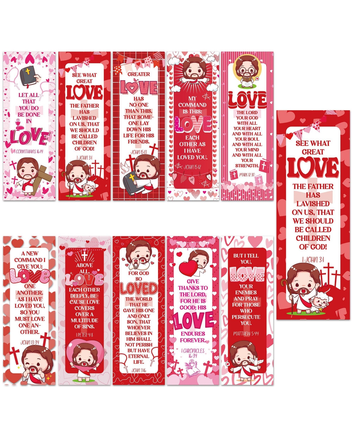 Click here for Gnuadz Valentine Scripture Bookmarks Christian Ver... prices