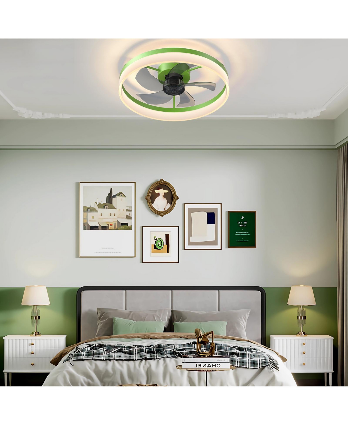 Click here for Clihome Ceiling Fans with Lights Dimmable Led Embe... prices