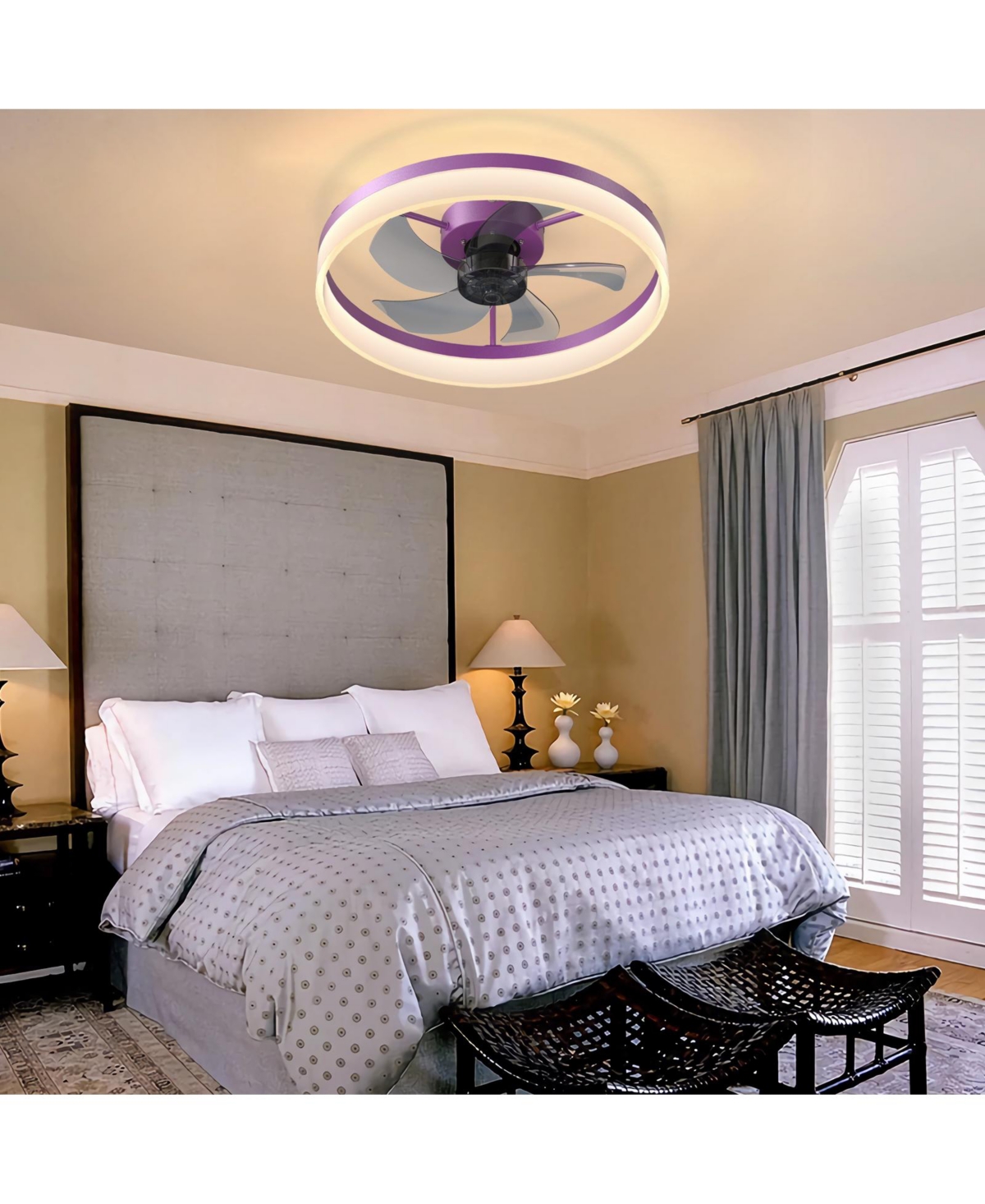 Click here for Clihome Ceiling Fans with Lights Dimmable Led Embe... prices