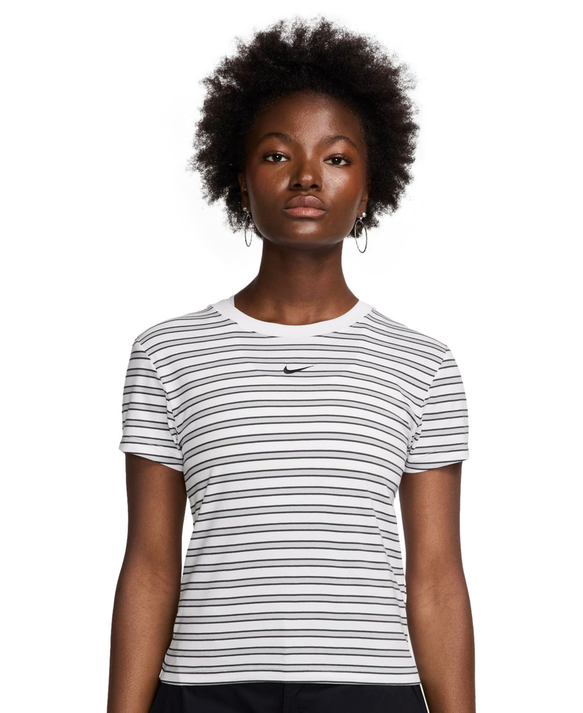 Click here for Nike Sportswear Womens Chill Knit Slim Striped T-S... prices