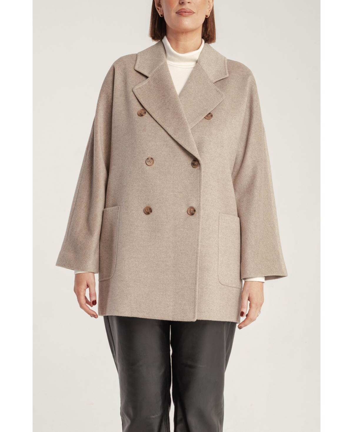 Click here for 1982 Womens Cashmere Double Breasted Short Coat -... prices