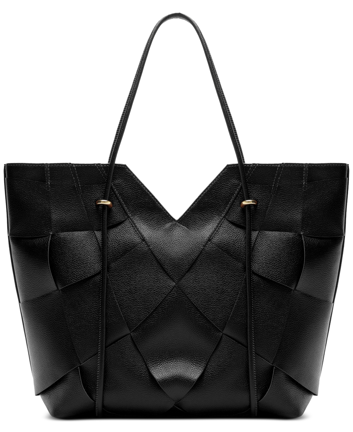 Click here for Arezzo Sarah Medium Leather Tote Handbag - Black prices