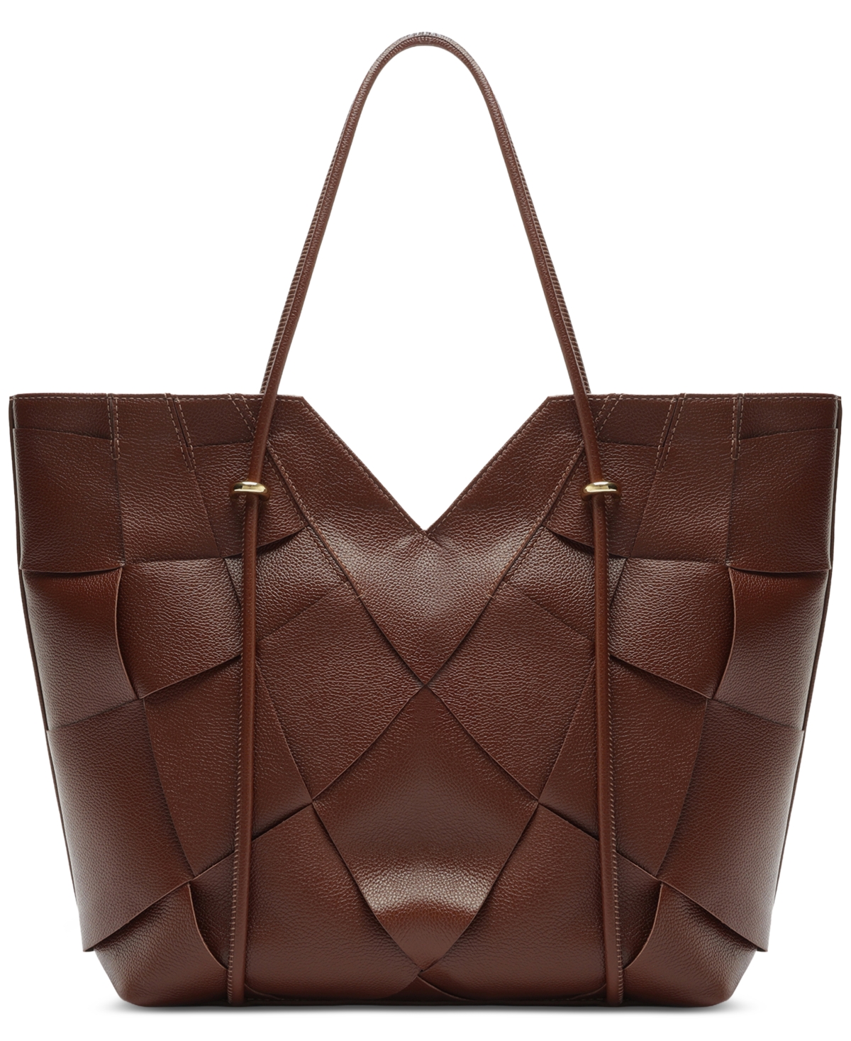 Click here for Arezzo Sarah Medium Leather Tote Handbag - Chocola... prices