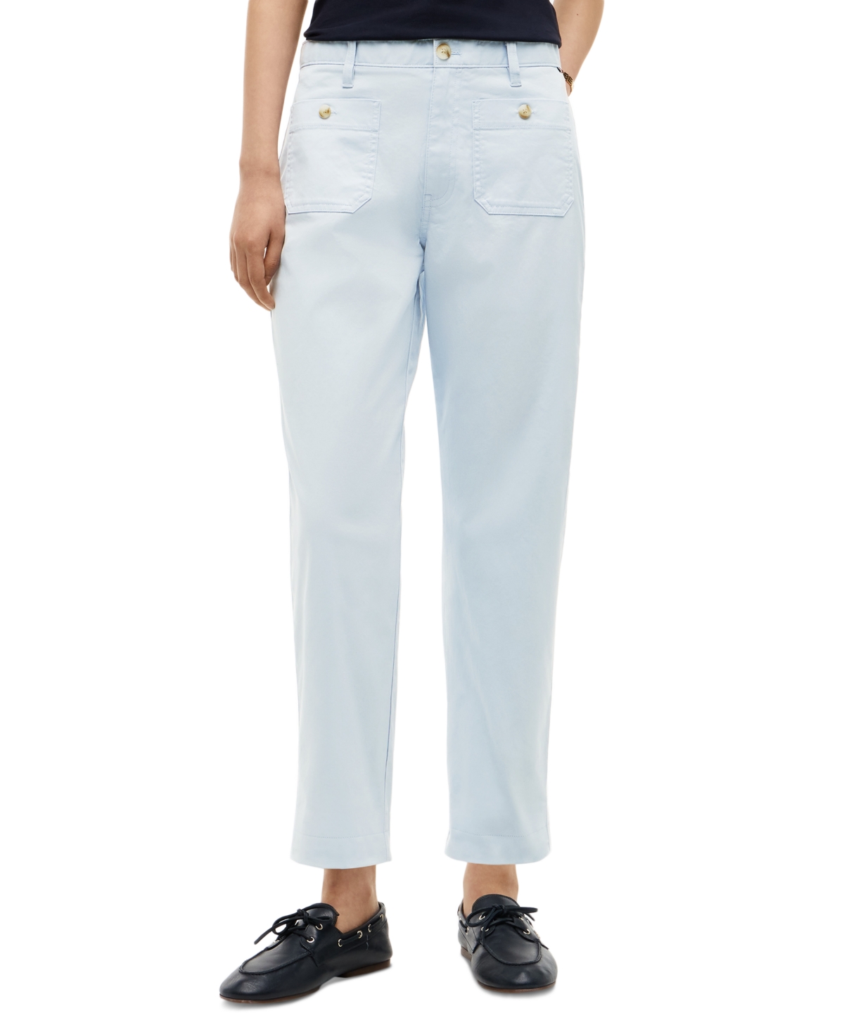 Click here for Tommy Hilfiger Womens Twill Patch Pocket Chinos Pa... prices